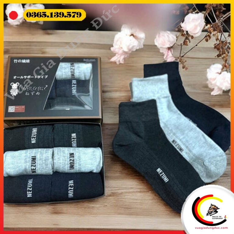 TẤT NEZUMI NHẬT BẢN (CỔ CAO) - SET 6 ĐÔI - Vua Gia Dụng Đức